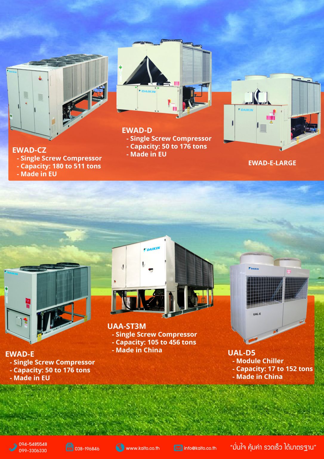 DAIKIN CHILLER-COMMERCIAL AIR CONDITION & CHILLER – KAITO CO.,LTD